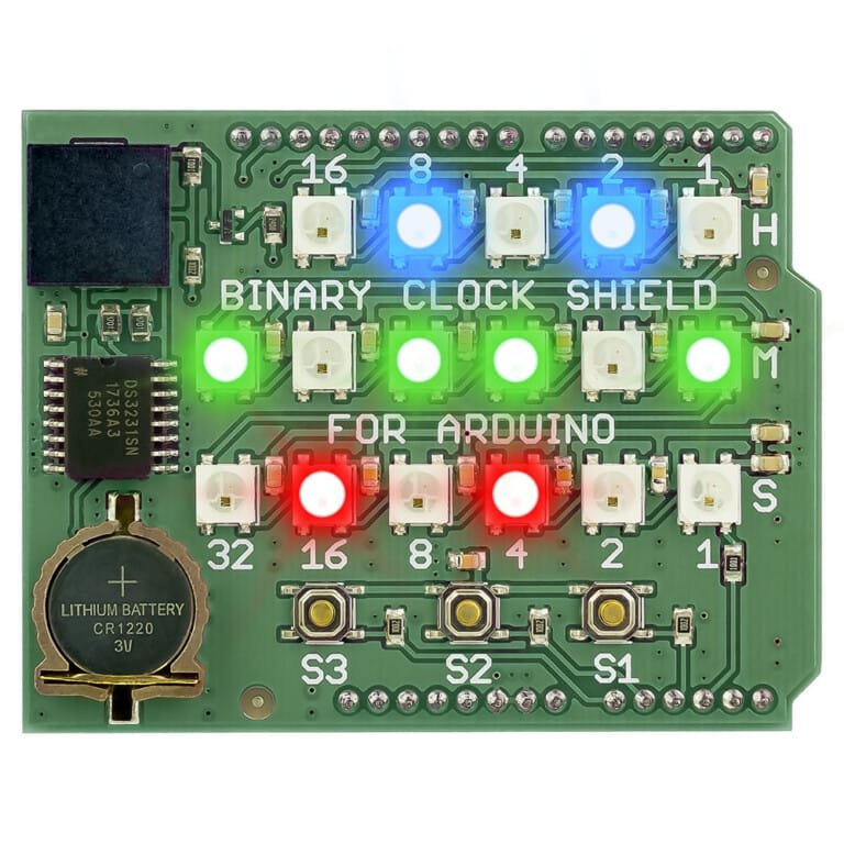 Binary Clock Shield for Arduino – Nixie Tester
