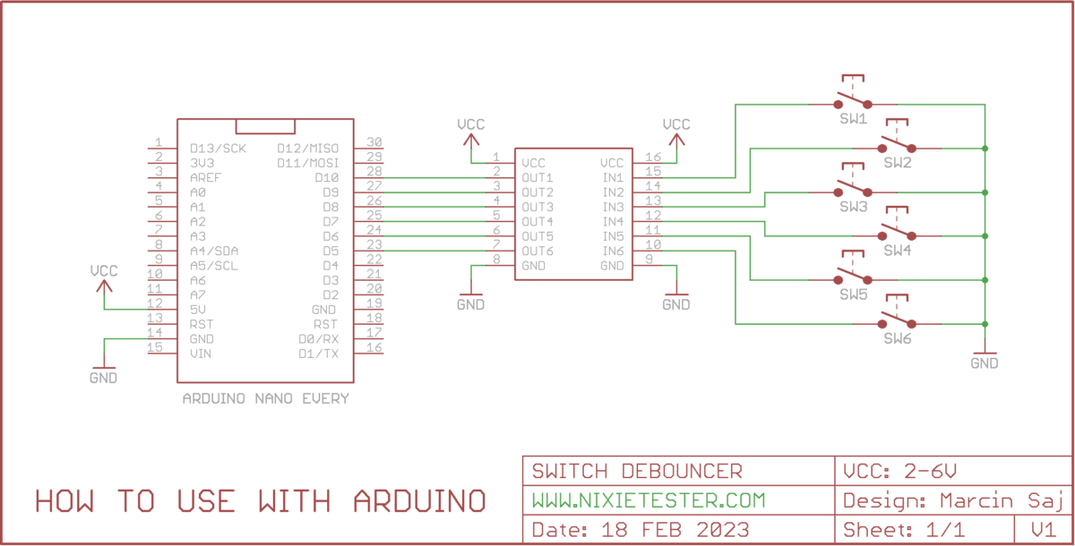 Switch Debouncer – Nixie Tester