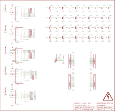 Nixie Tube Driver V3 – Nixie Tester